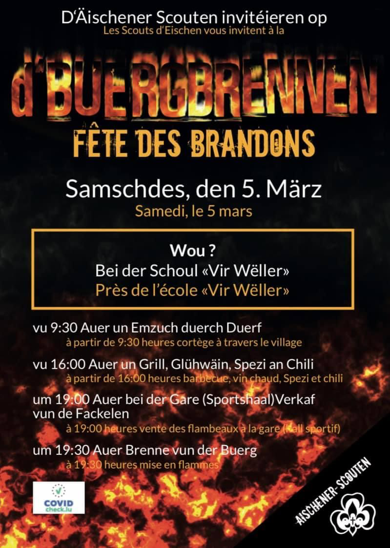 Buergbrennen zu Äischen | Commune de Habscht